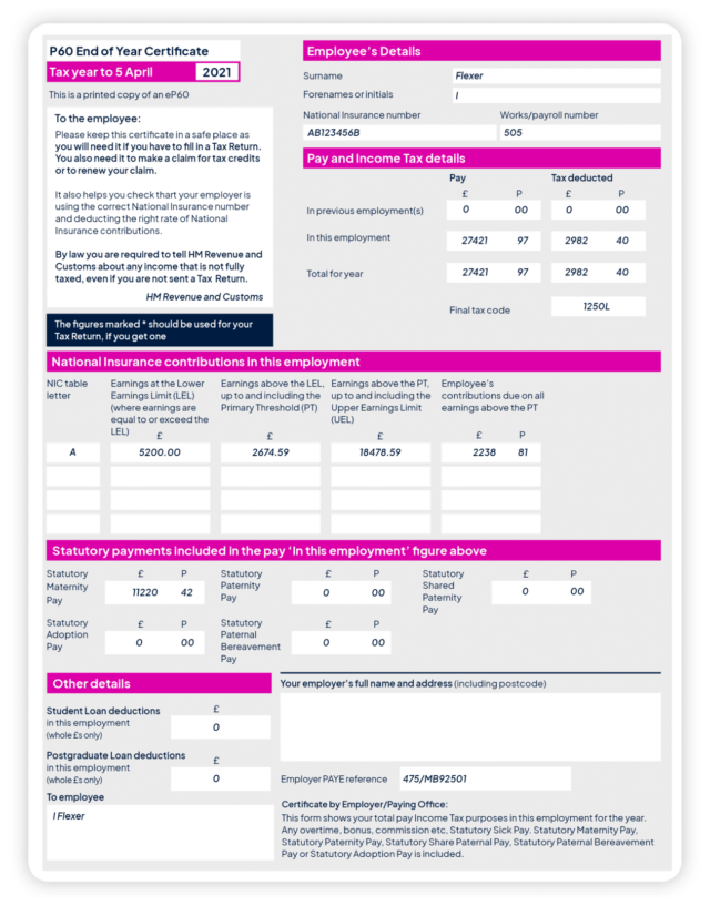Understanding your P60 | Indeed Flex UK